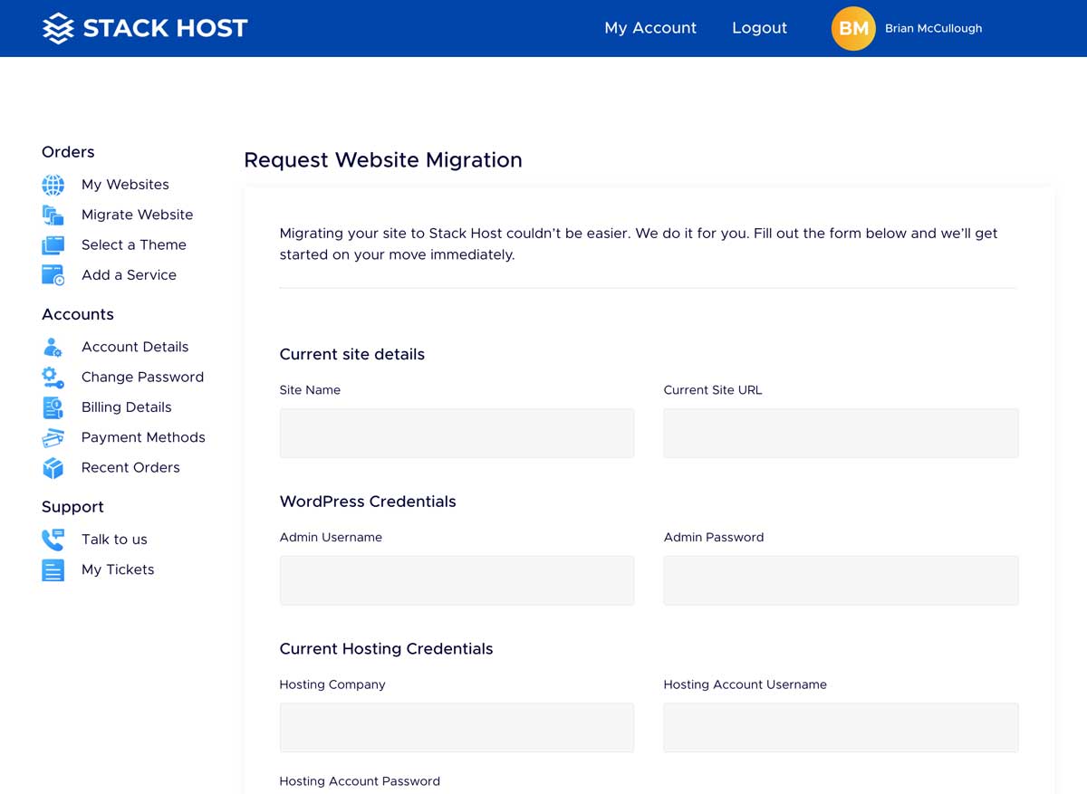 How to migrate your website to Stack Host - Stack Host How to migrate your website to Stack Host - Stack Host